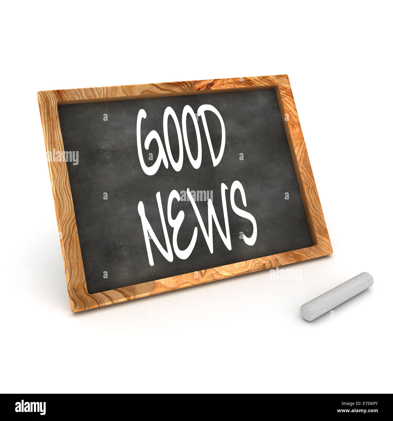 A Colourful 3d Rendered Concept Illustration showing "GOOD NEWS" writen ...