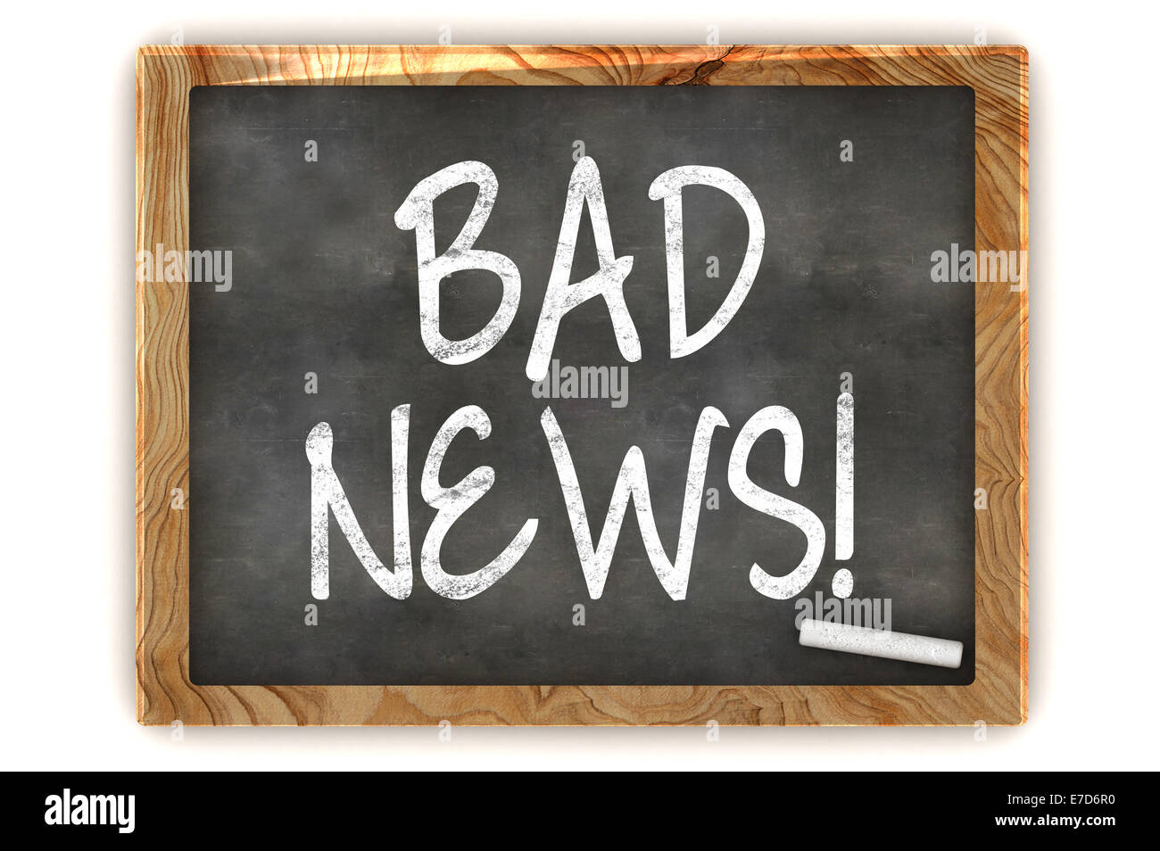 A Colourful 3d Rendered Concept Illustration showing "BAD NEWS" writen ...