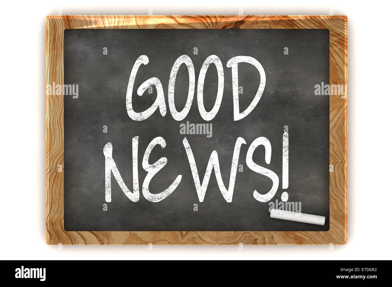 A Colourful 3d Rendered Concept Illustration showing "GOOD NEWS" writen ...