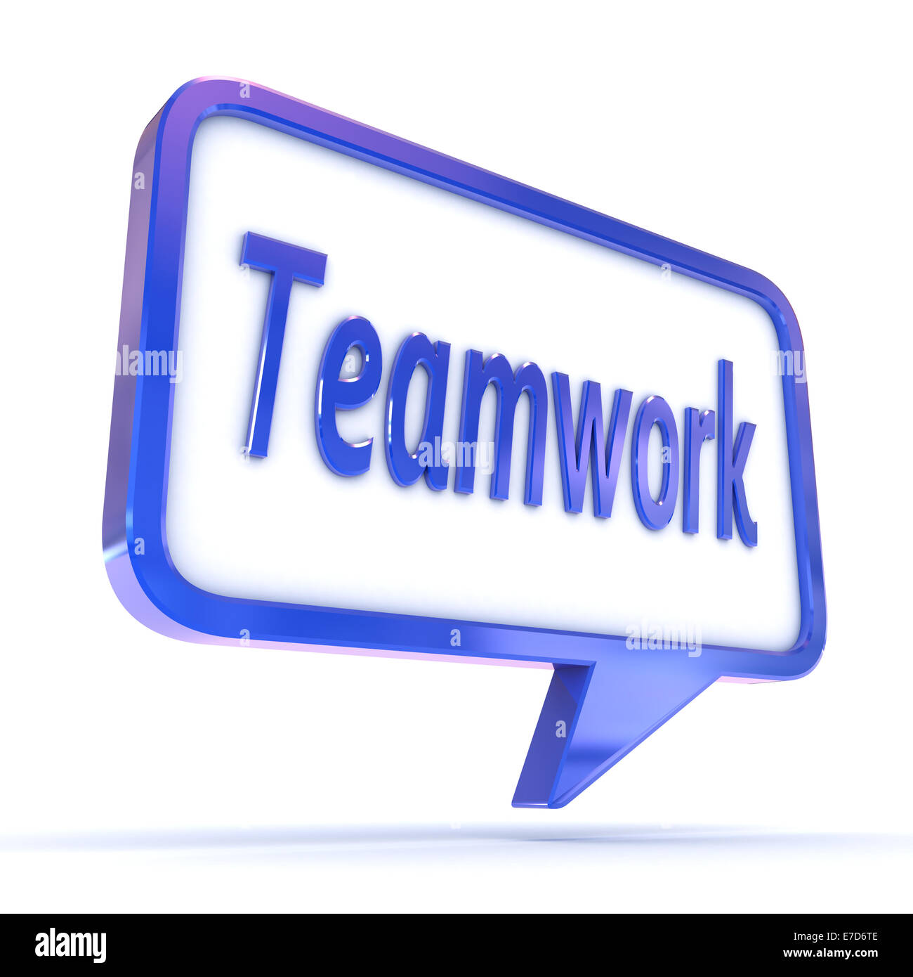 A Colourful 3d Rendered Concept Illustration showing "Teamwork" in a ...