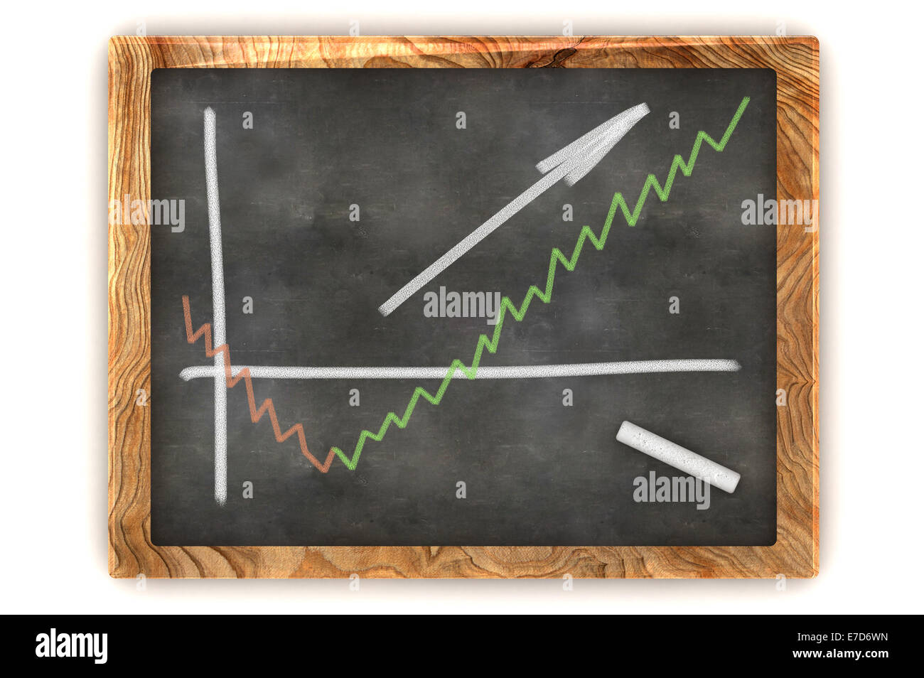 A Colourful 3d Rendered Concept Illustration showing a Business Graph ...