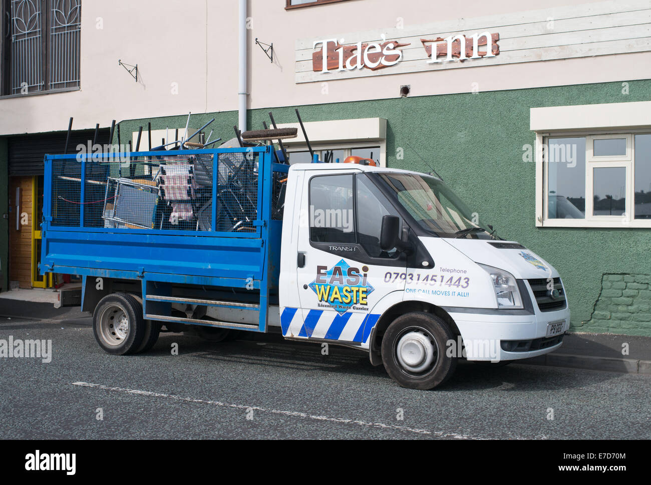 Easi Waste, licensed waste carrier's truck, North Shields, North East ...