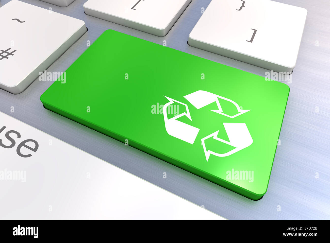 A Colourful 3d Rendered Illustration showing a Recycle Concept on a ...