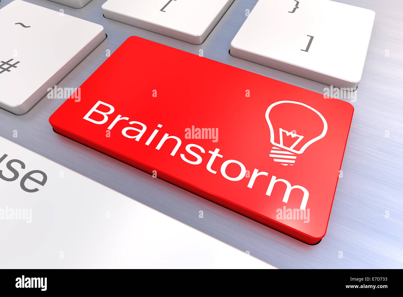 A Colourful 3d Rendered Illustration showing a Brainstorm Concept on a ...