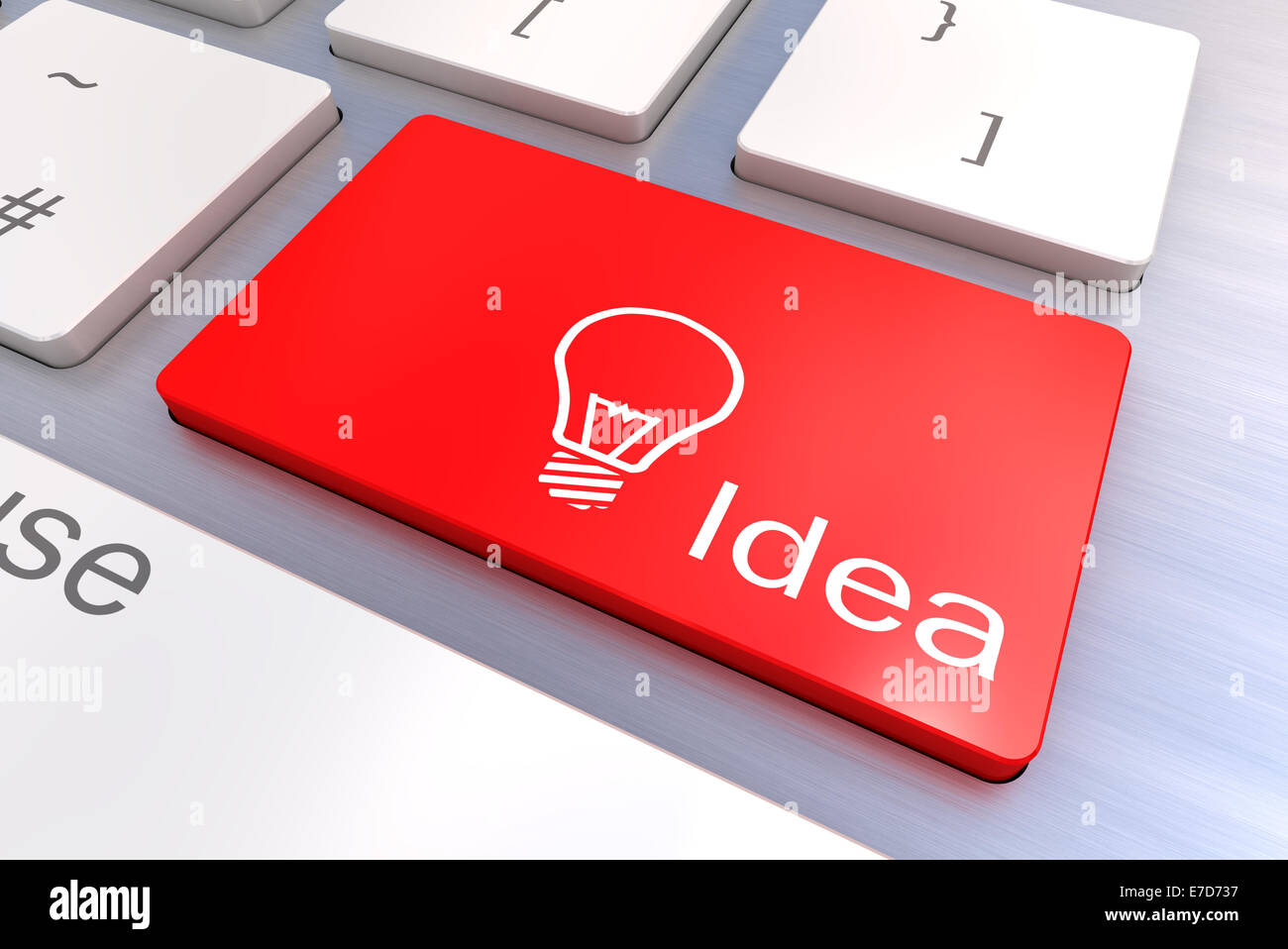 A Colourful 3d Rendered Illustration showing a Idea Concept on a ...