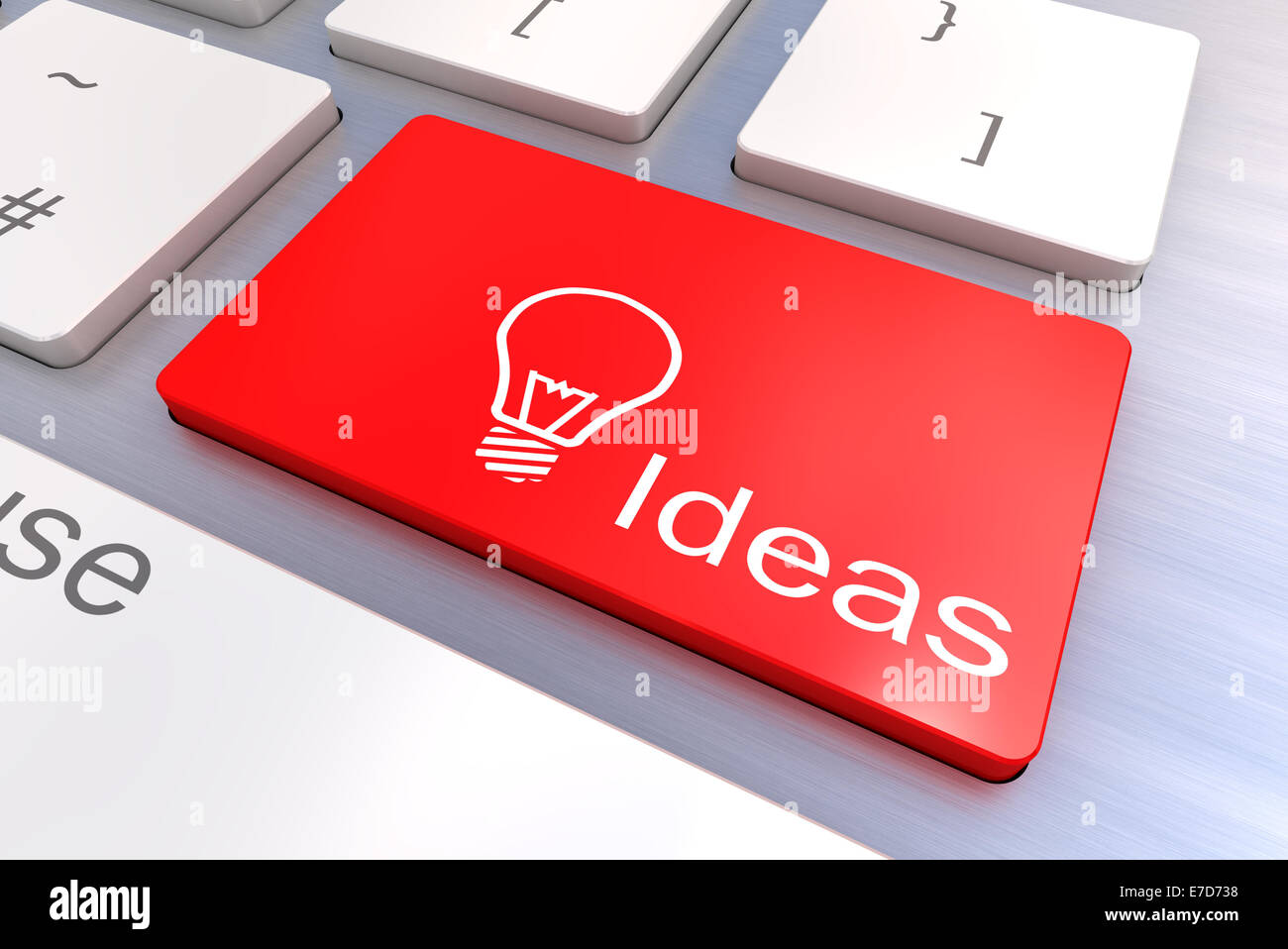 A Colourful 3d Rendered Illustration showing a Ideas Concept on a ...