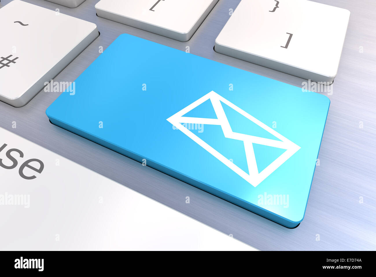 A Colourful 3d Rendered Illustration showing a Email concept on a ...