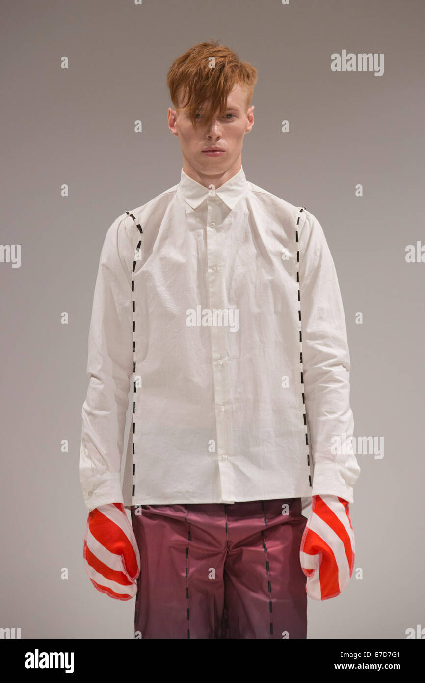 London, UK. 14 September 2014. "Package & Body" collection by Miguel ...