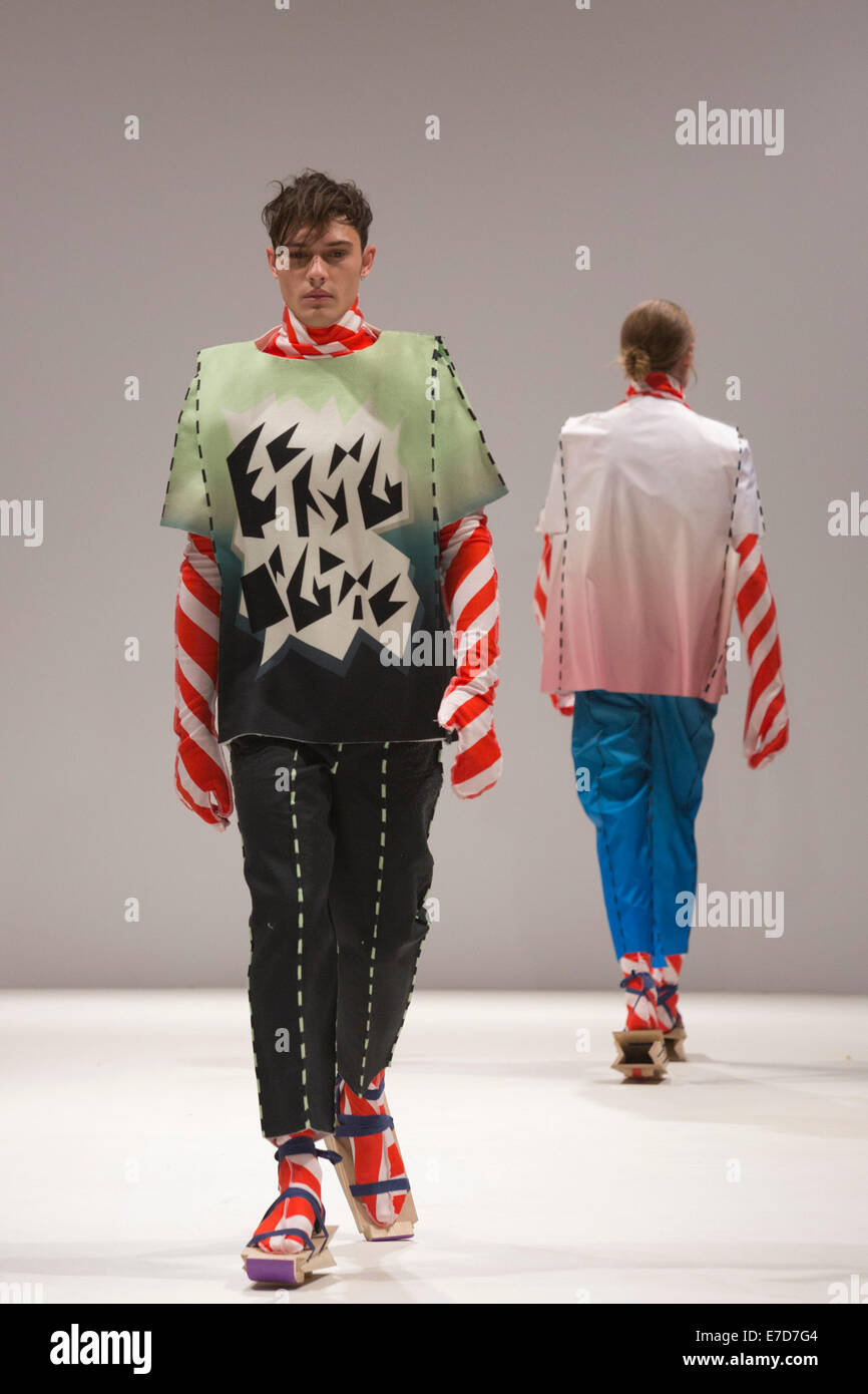 London, UK. 14 September 2014. "Package & Body" collection by Miguel ...