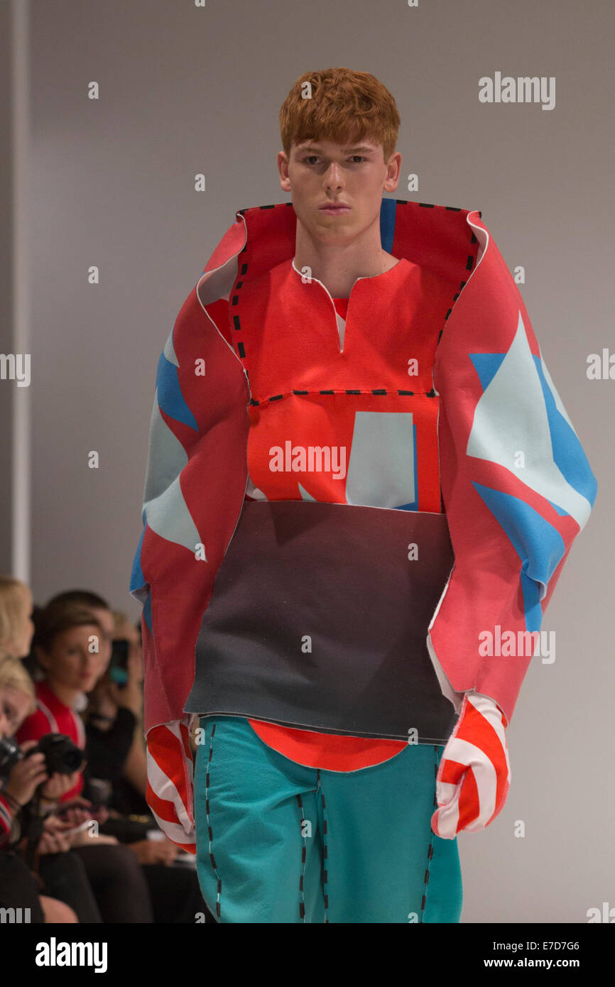 London, UK. 14 September 2014. "Package & Body" collection by Miguel ...