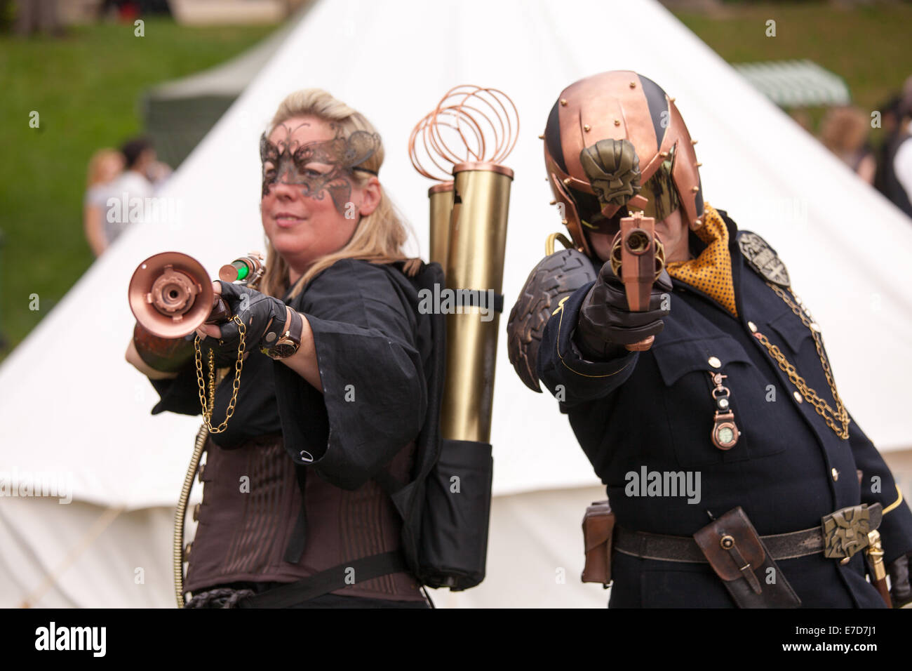 Lincoln, UK. 14th September, 2014. The biggest steampunk festival in ...