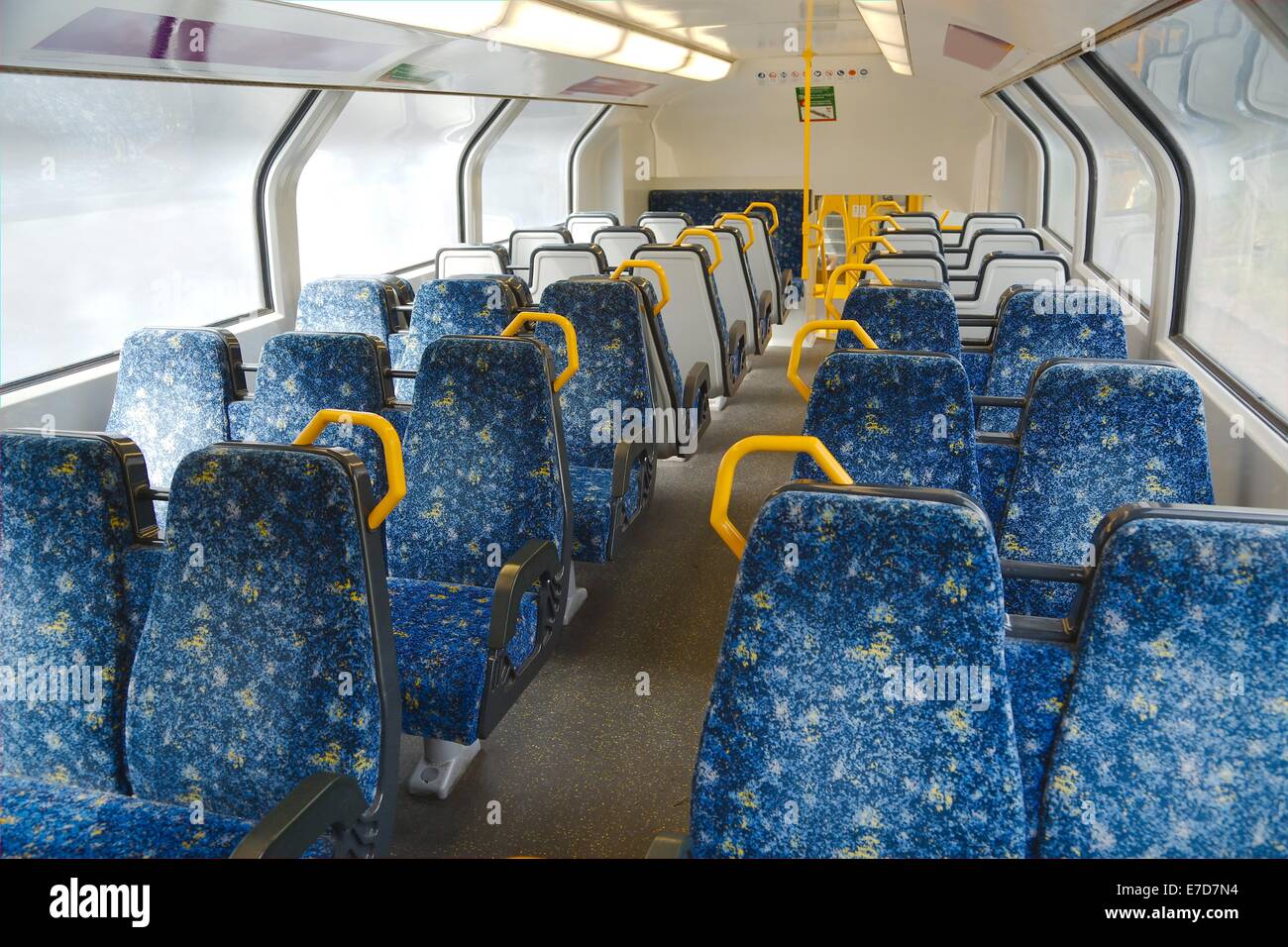 Interior of commuter train hi-res stock photography and images - Alamy