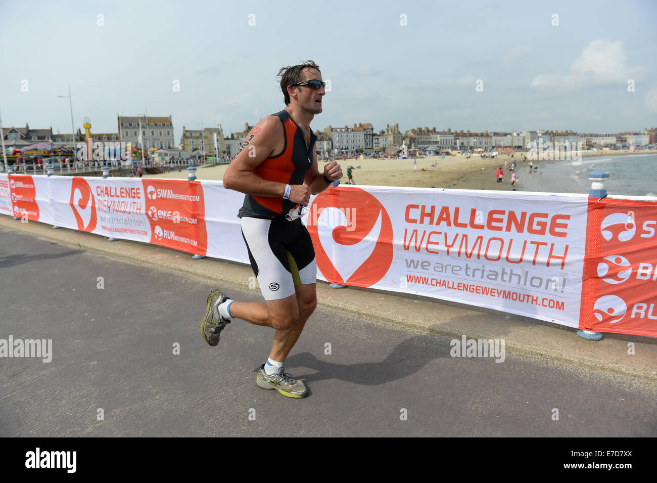 Challenge Weymouth triathlon, first event in the town Stock Photo - Alamy