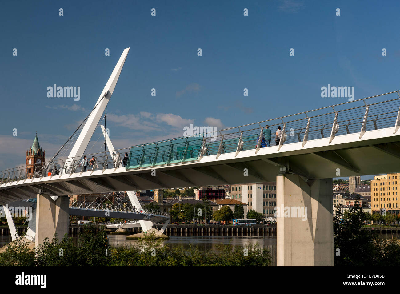 Peace Bridge, Derry, Londonderry, Northern Ireland Stock Photo - Alamy