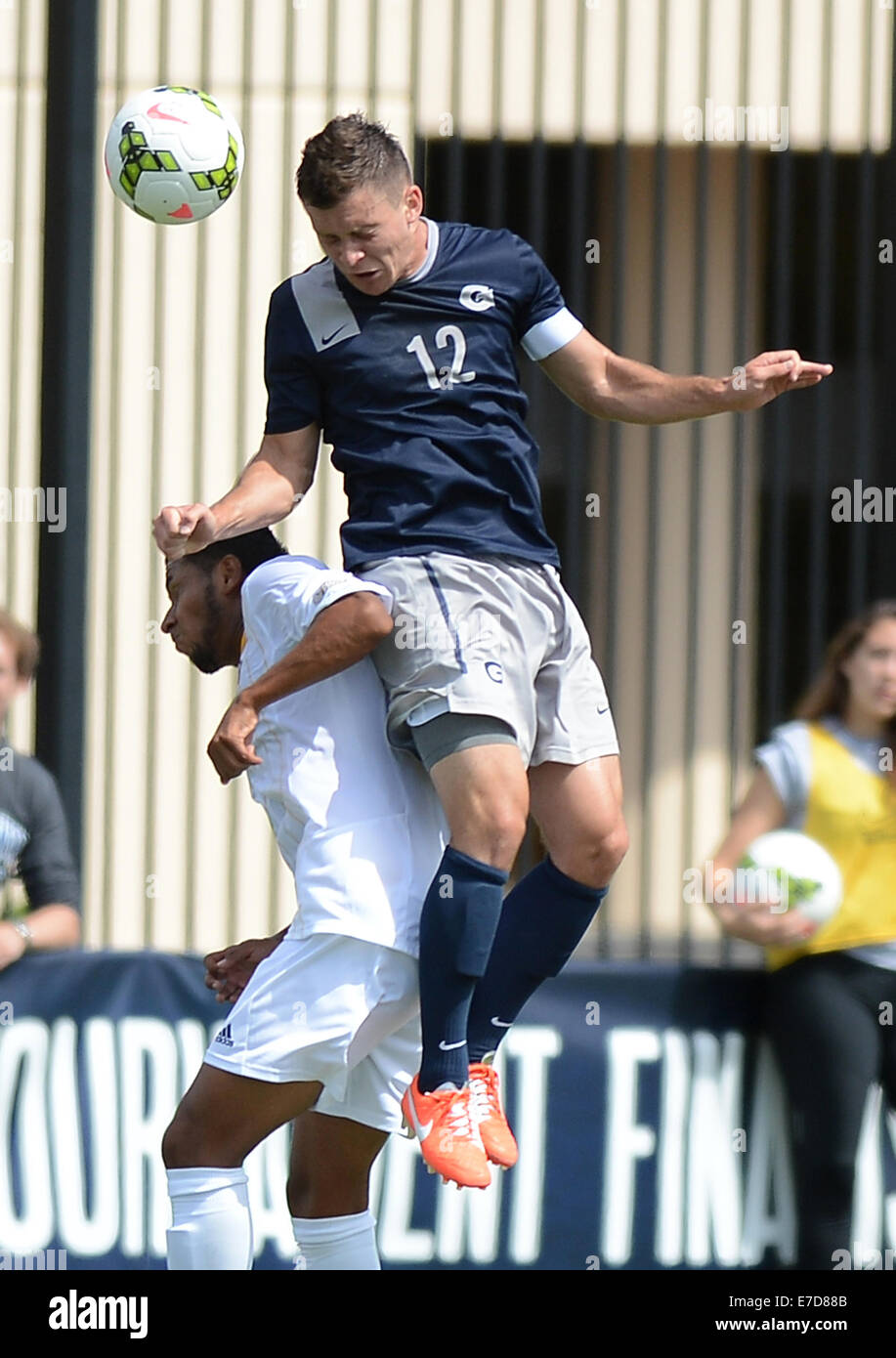 Washington, DC, USA. 14th Sep, 2014. 20140914 - Georgetown defender ...