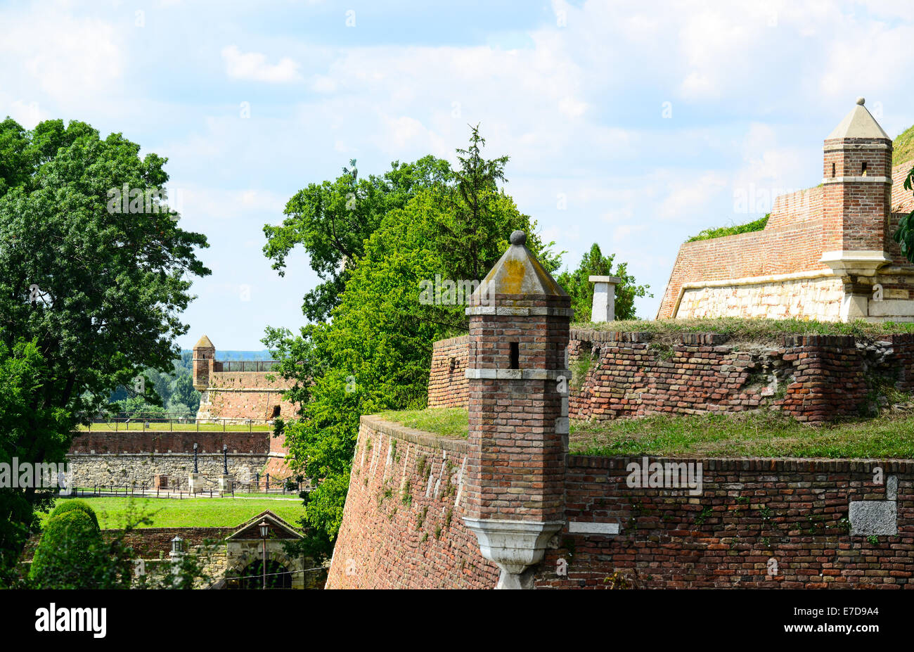 Architecture details of Kalemegdan fortress in Belgrade Serbia Stock ...