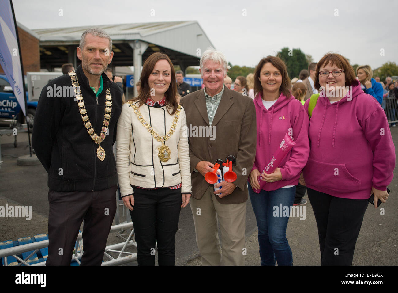 Belfast, Ireland. 14th Sept, 2014 (L-R) Lord Mayor of Belfast Nicola ...