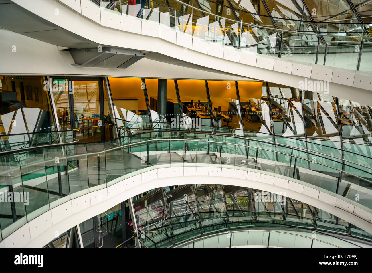 London City Hall Interior During Open House Weekend, Southwark, London ...