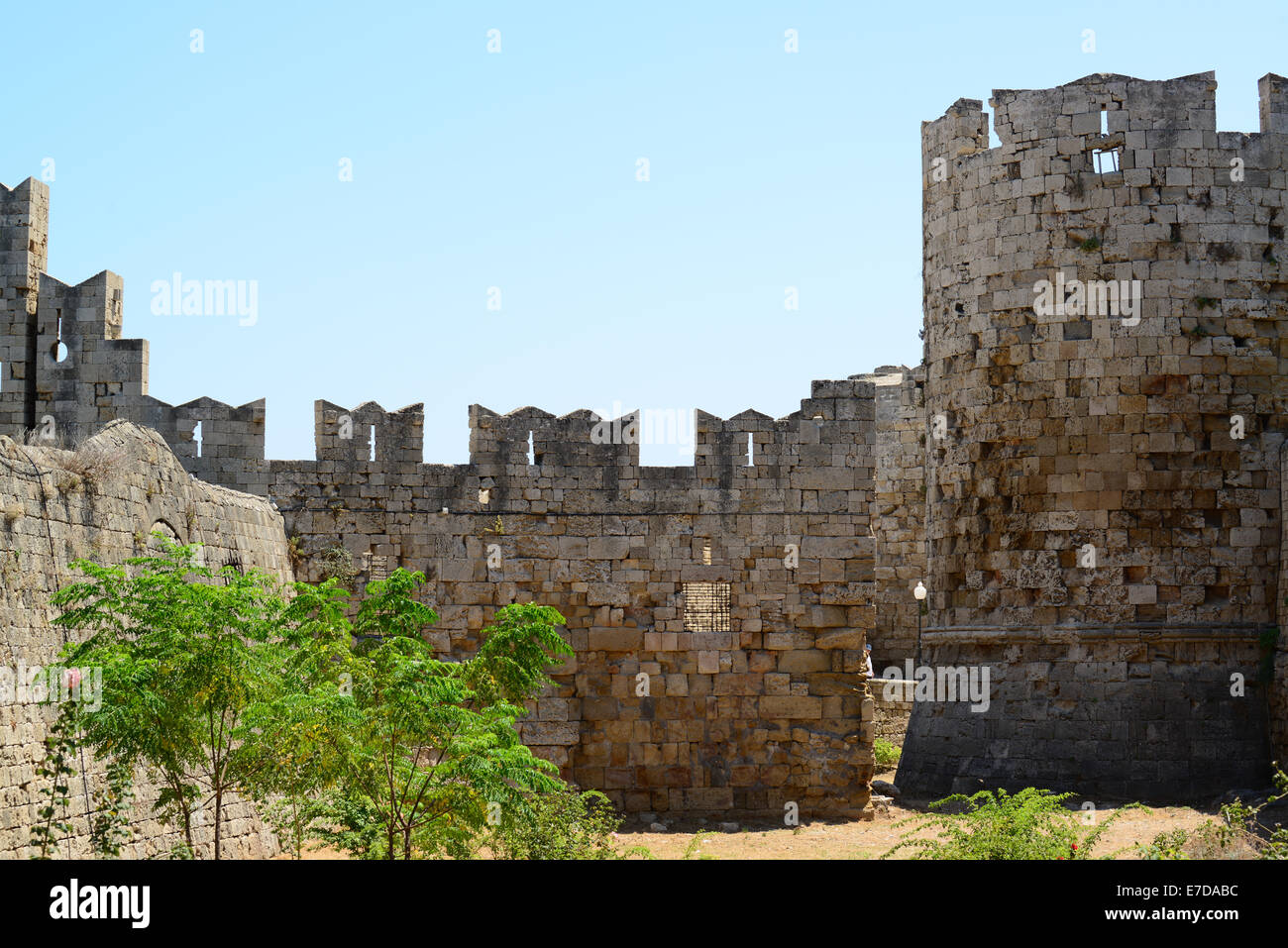 Castle in Rhodes Greece - The Palace of the Grand Master of the Knights ...