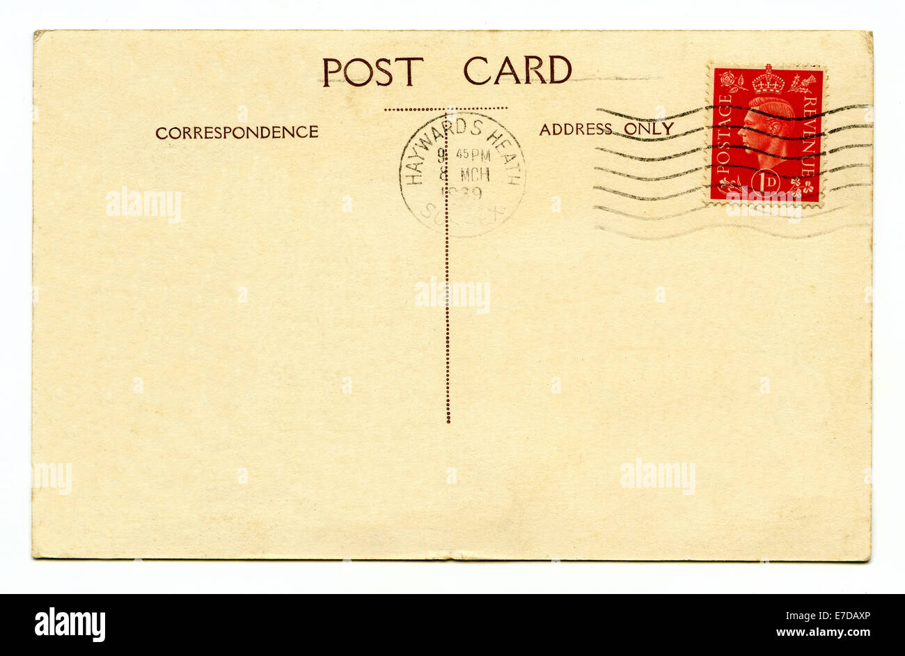 Postcards vintage uk Cut Out Stock Images & Pictures - Alamy