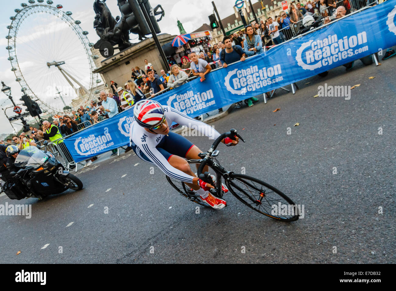 London, UK. 14th September 2014. Christopher Latham of team Great ...
