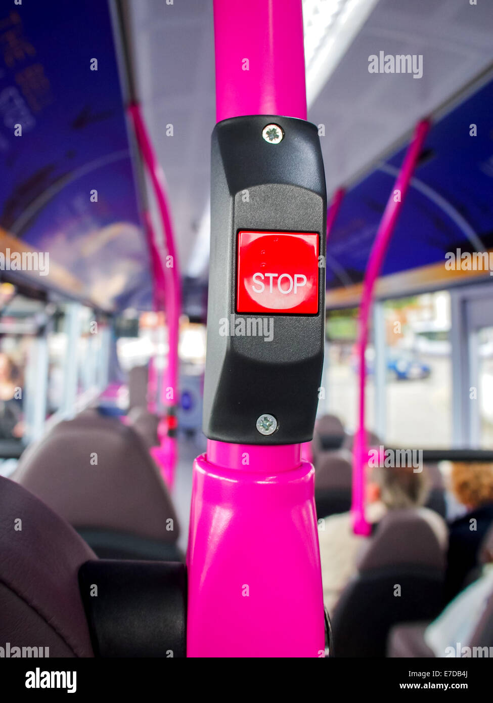 Stop Button On Bus Stock Photos & Stop Button On Bus Stock Images - Alamy