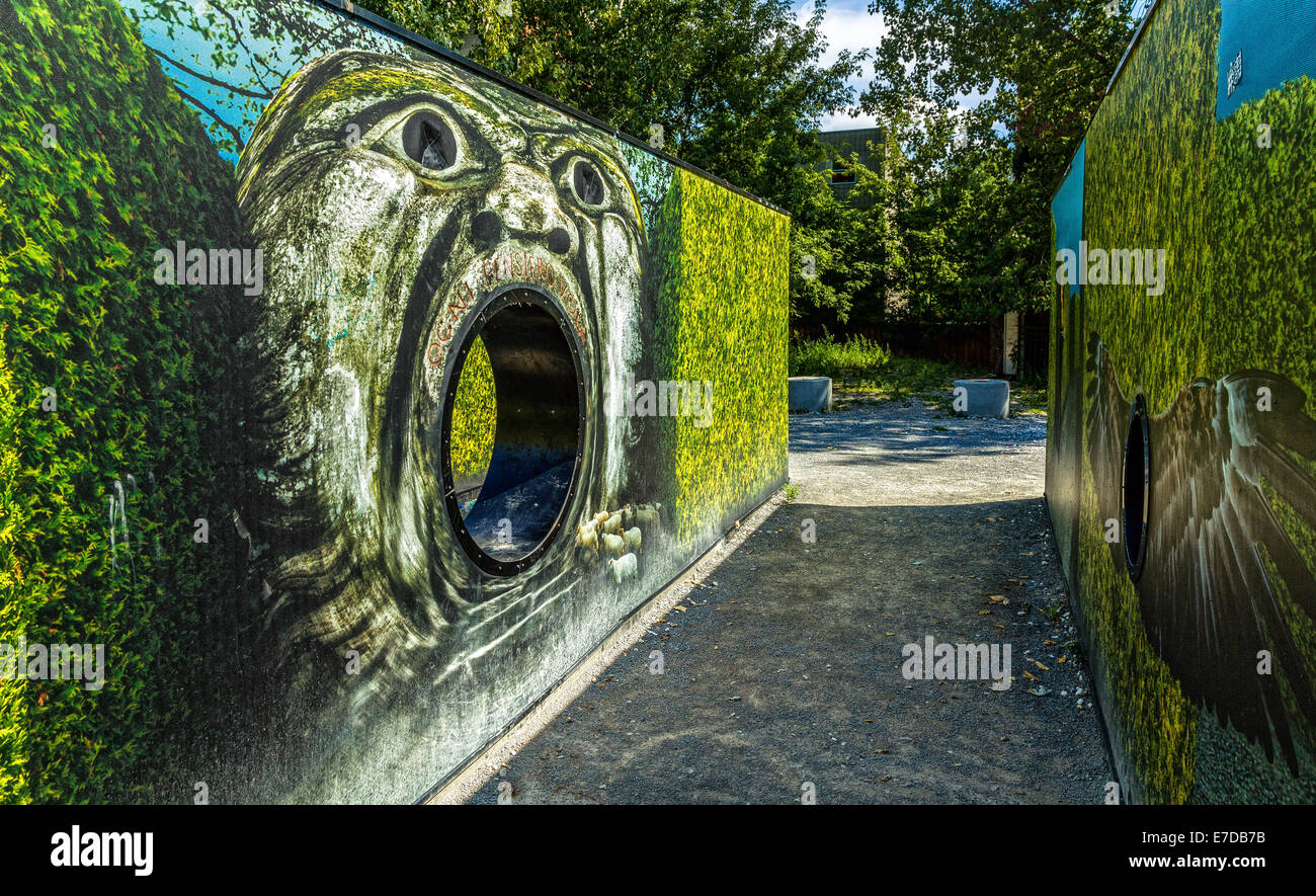 Montreal street art graffiti. Graffiti are writing or drawings that ...