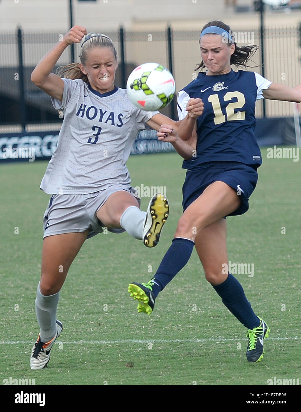 Washington, DC, USA. 14th Sep, 2014. 20140914 Georgetown defender Drew ...