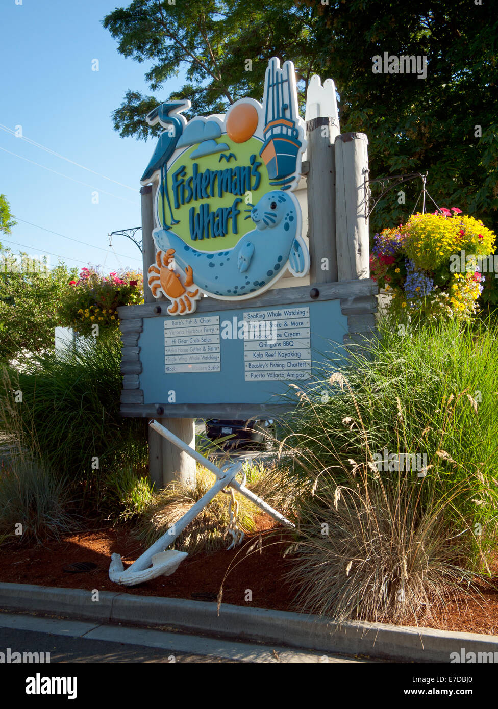 Fishermans wharf sign victoria canada hi-res stock photography and ...