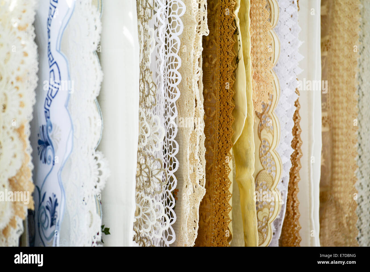 Traditional Greek table covers Stock Photo - Alamy