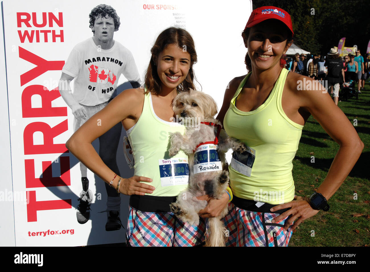 Vancouver, Canada. 14th Sep, 2014. Runners pose for pictures in The ...