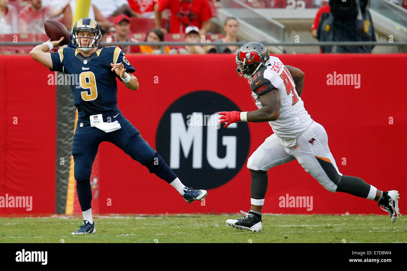 Tampa Bay, Florida, USA. 14th Sep, 2014. St. Louis Rams quarterback ...
