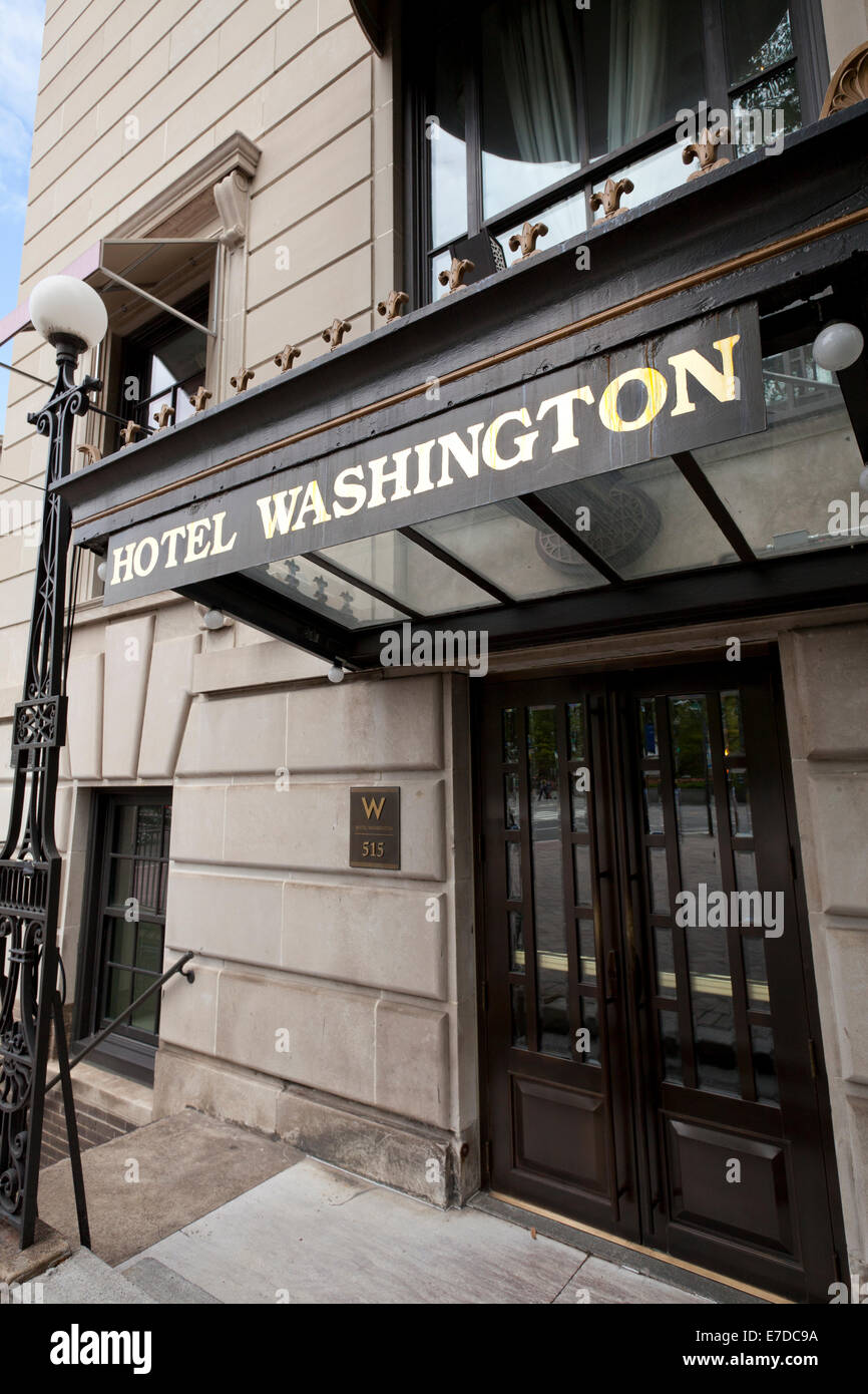W washington dc hotel hi-res stock photography and images - Alamy