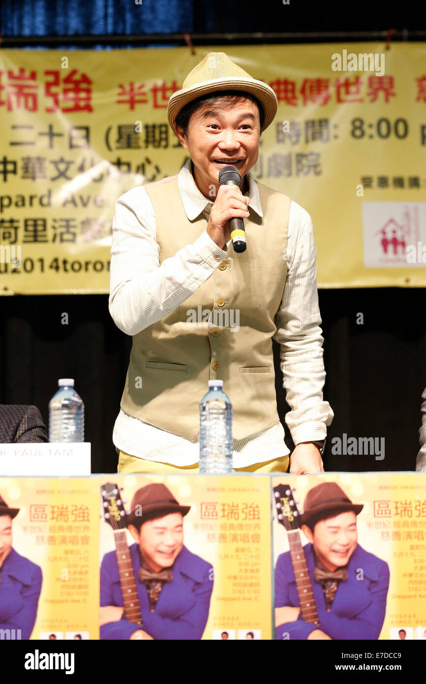 Toronto, Canada. 14th September 2014. Hong Kong singer Albert Au pre ...