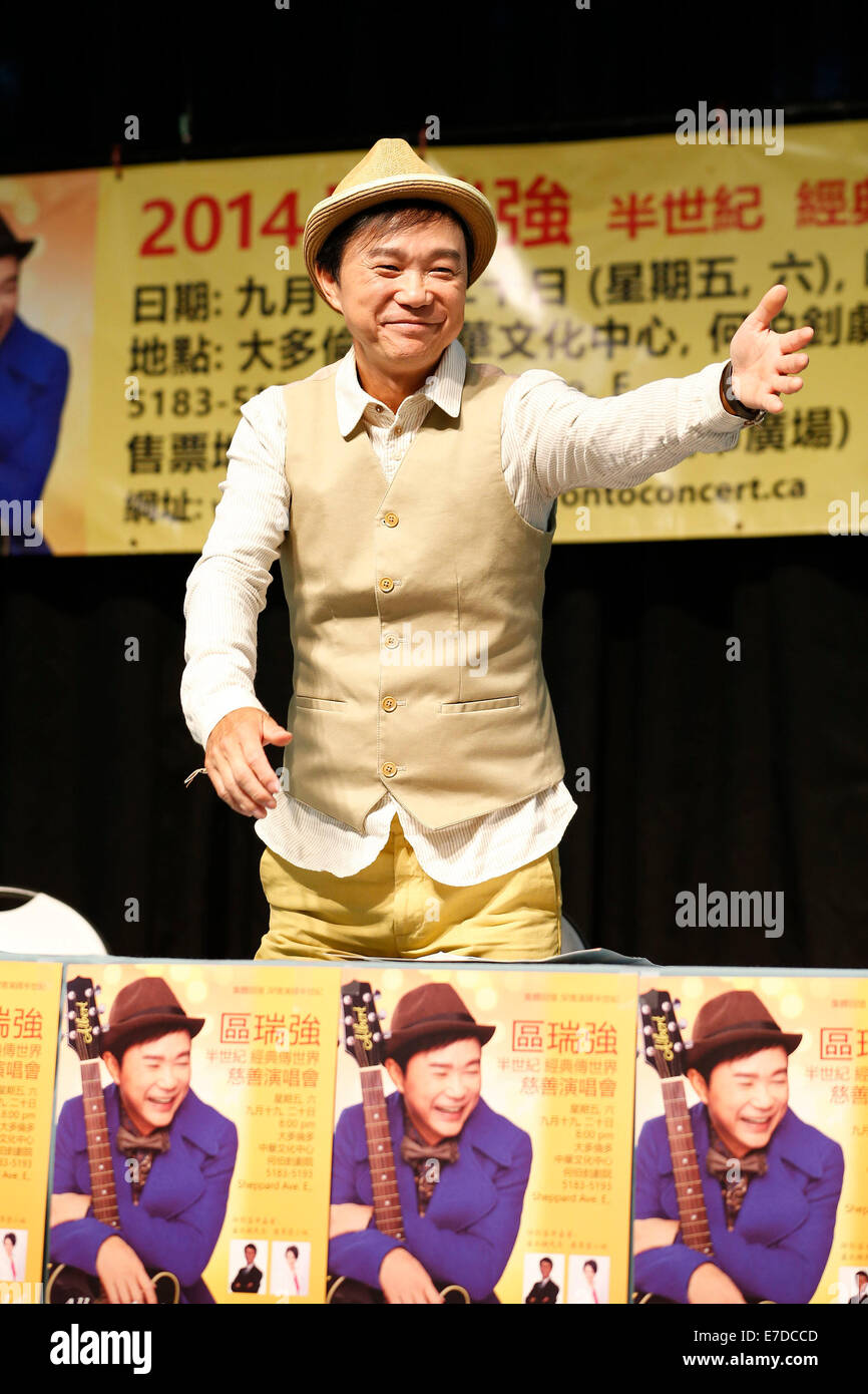 Toronto, Canada. 14th September 2014. Hong Kong singer Albert Au pre ...