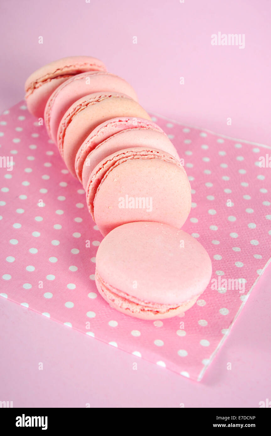 Pink macarons hi-res stock photography and images - Alamy