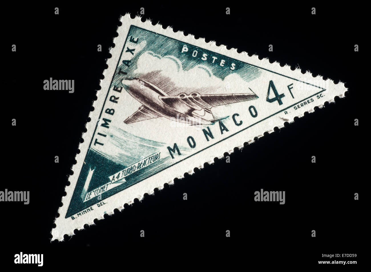 Postage stamp monaco hi-res stock photography and images - Alamy