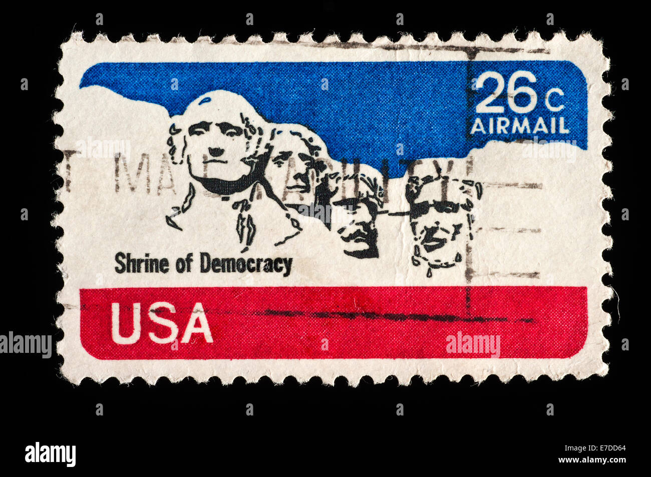 Postage stamp from USA Stock Photo - Alamy