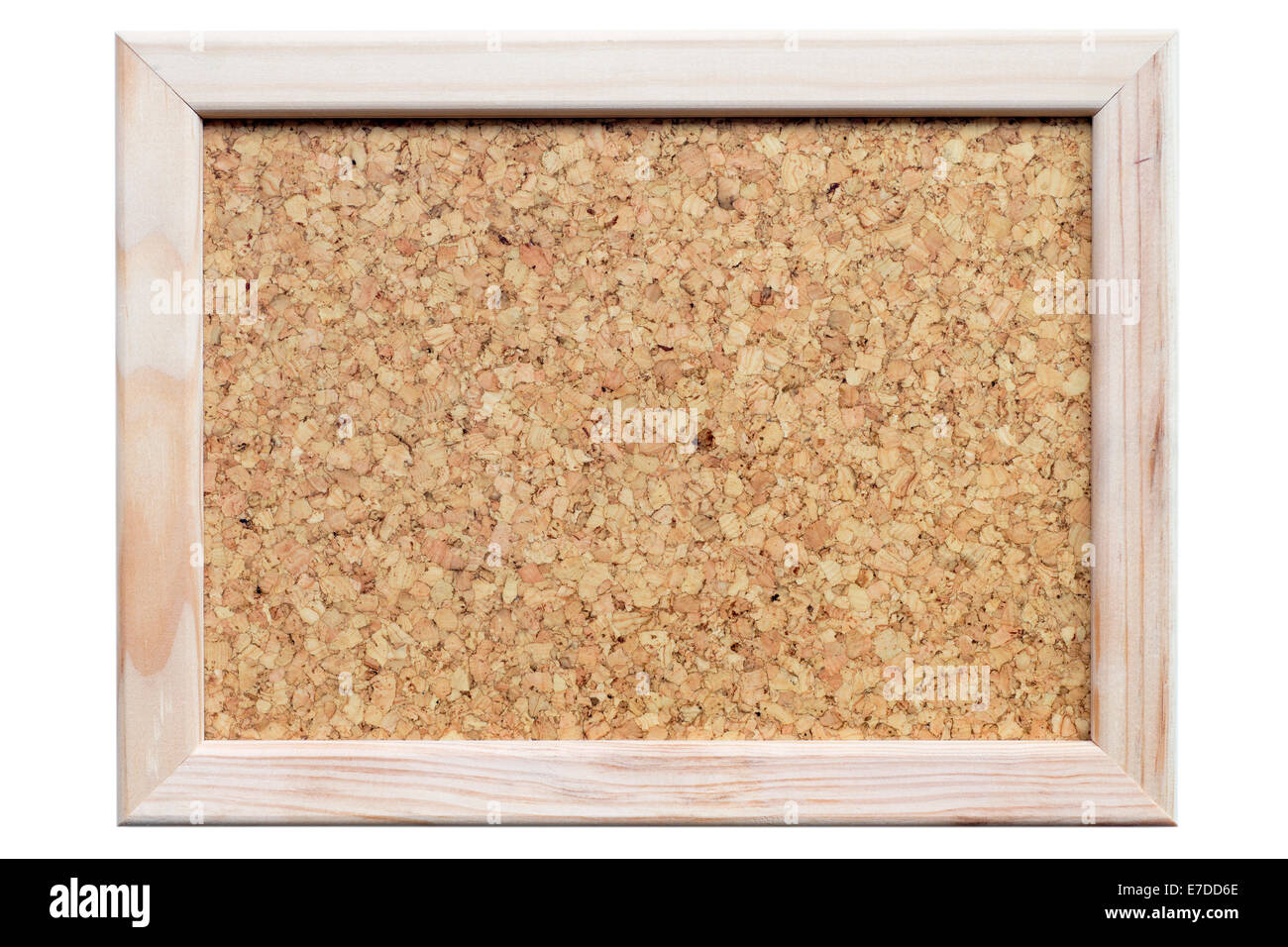 cork-board in light wooden frame isolated on white Stock Photo - Alamy