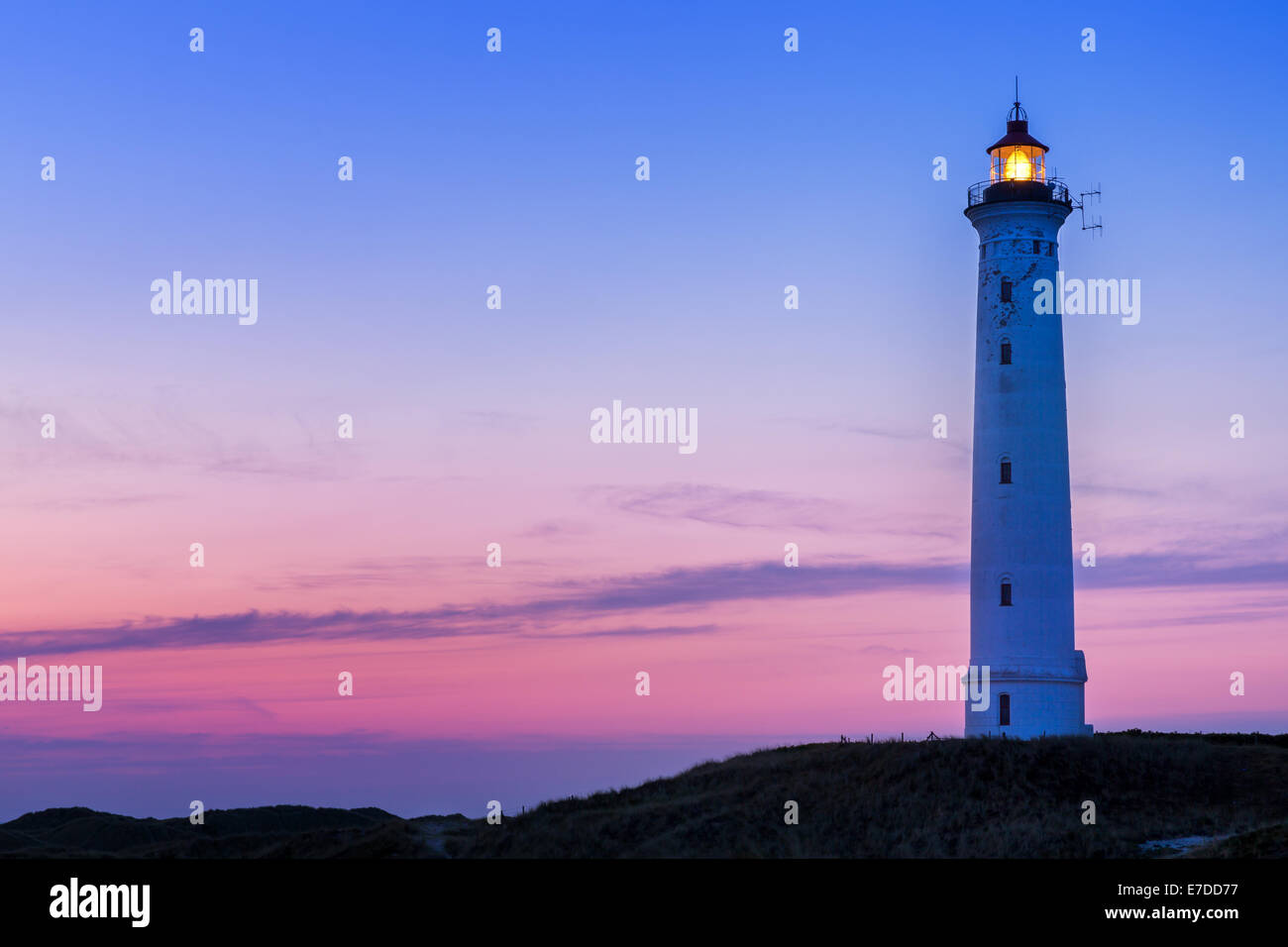 Lyngvig Lighthouse, Hvide Sande, Denmark Stock Photo - Alamy