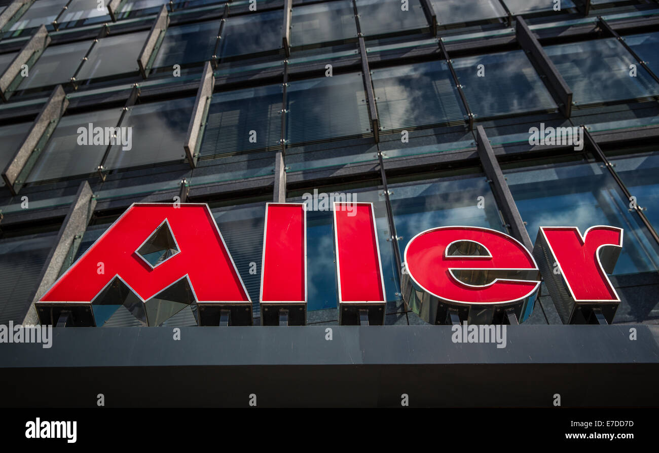 Aller logo hi-res stock photography and images - Alamy