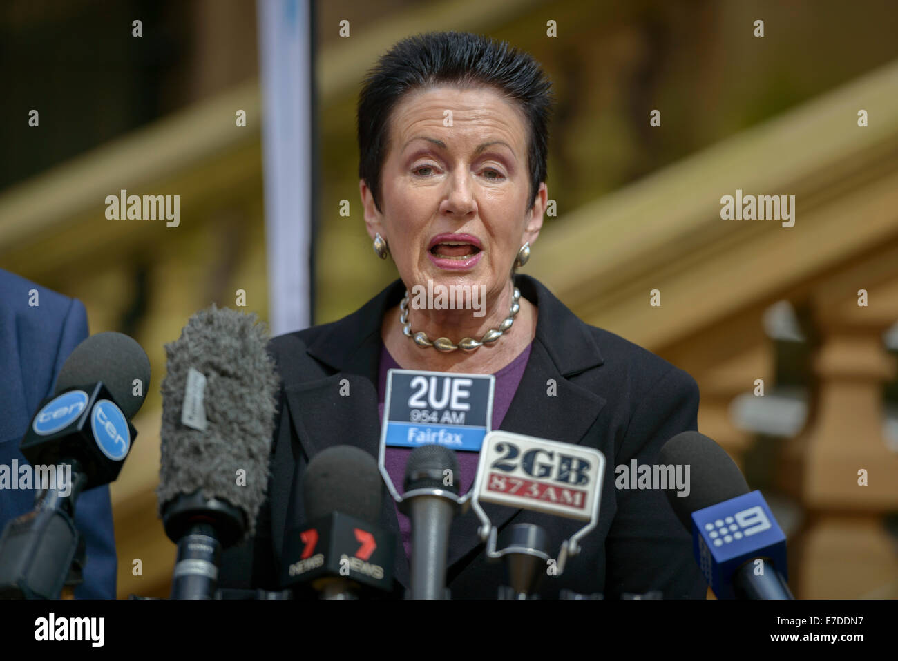 Sydney, Australia. 15th Sep, 2014. Sydney's Lord Mayor Clover Moore ...