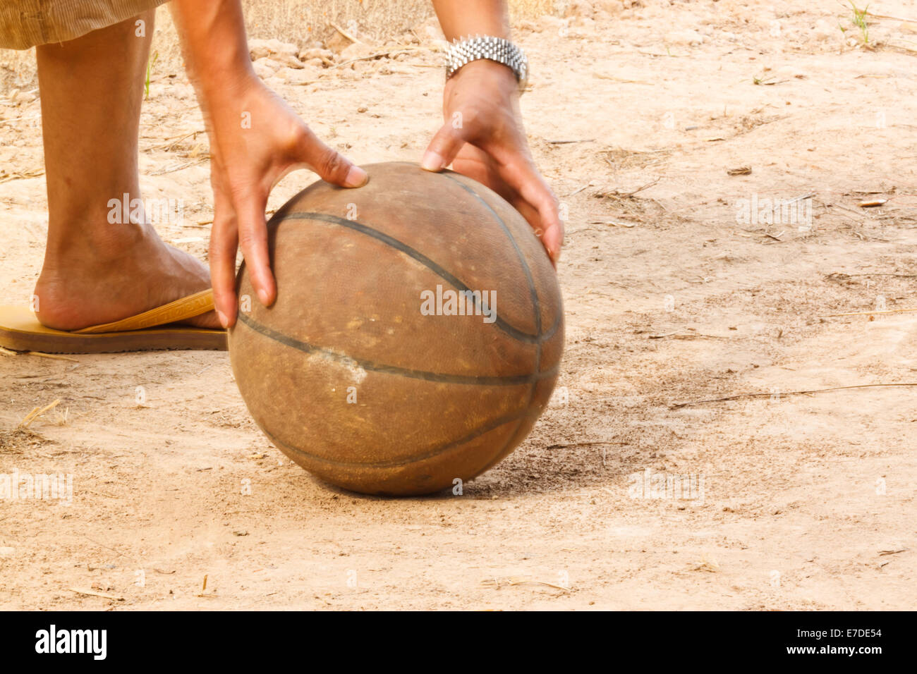 the old basketball Stock Photo - Alamy