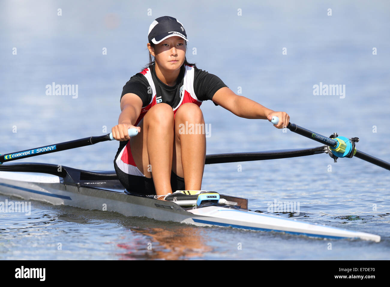 the Toda Olympic Rowing Course, Saitama, Japan. 14th Sep, 2014. Chisa ...