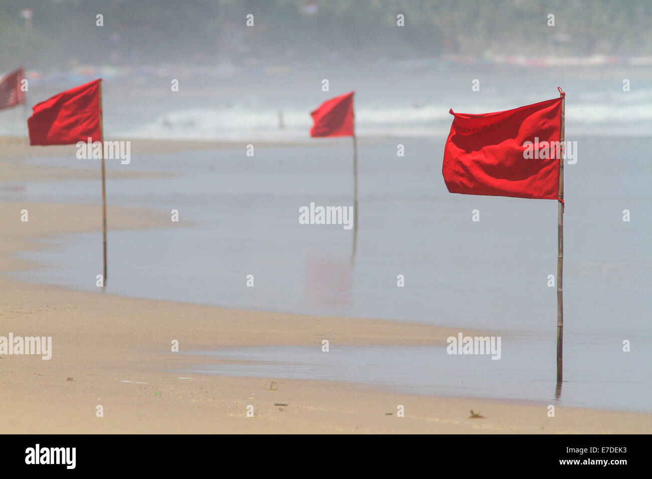 No swimming red flag hi-res stock photography and images - Alamy