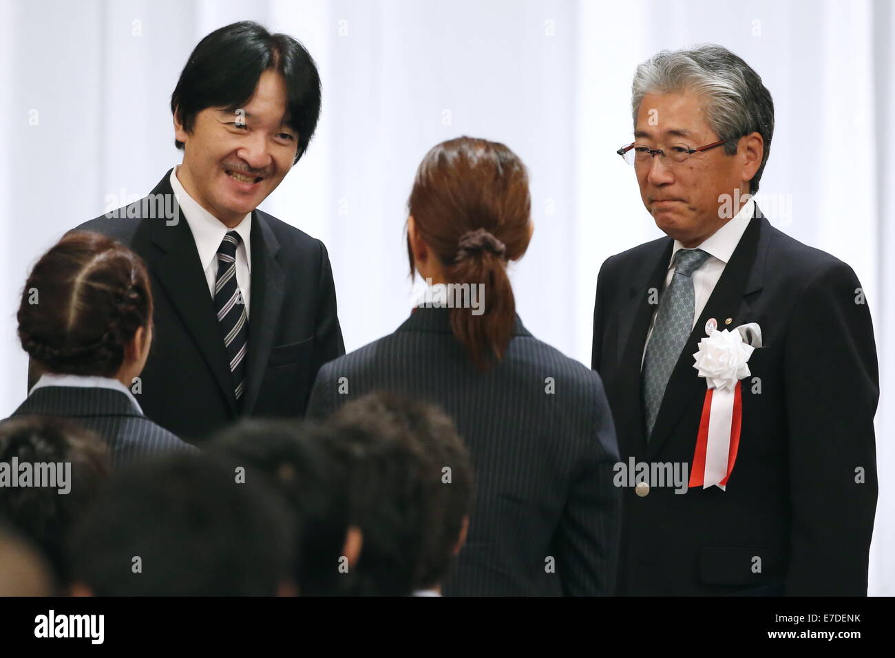 (L to R) Prince Akishino, Tsunekazu Takeda, SEPTEMBER 14, 2014 : Japan ...