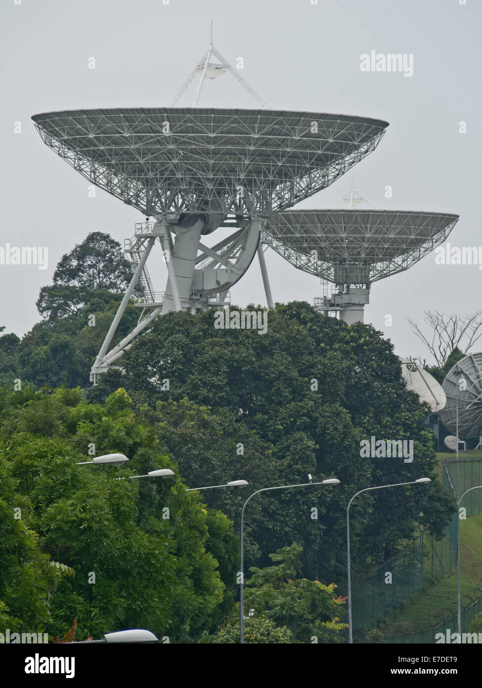 Radar telecommunications station in Singapore Stock Photo - Alamy