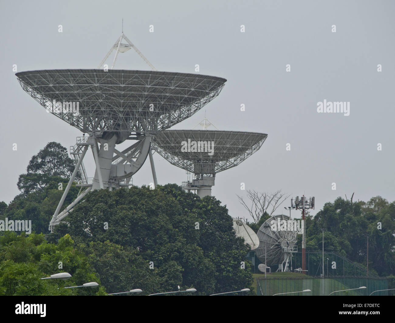Radar telecommunications station in Singapore Stock Photo - Alamy