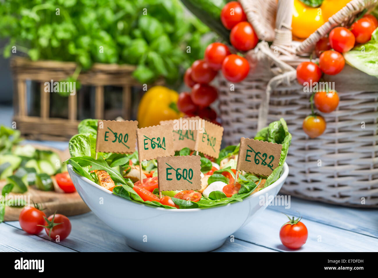 Symbol of healthy and fresh food Stock Photo - Alamy