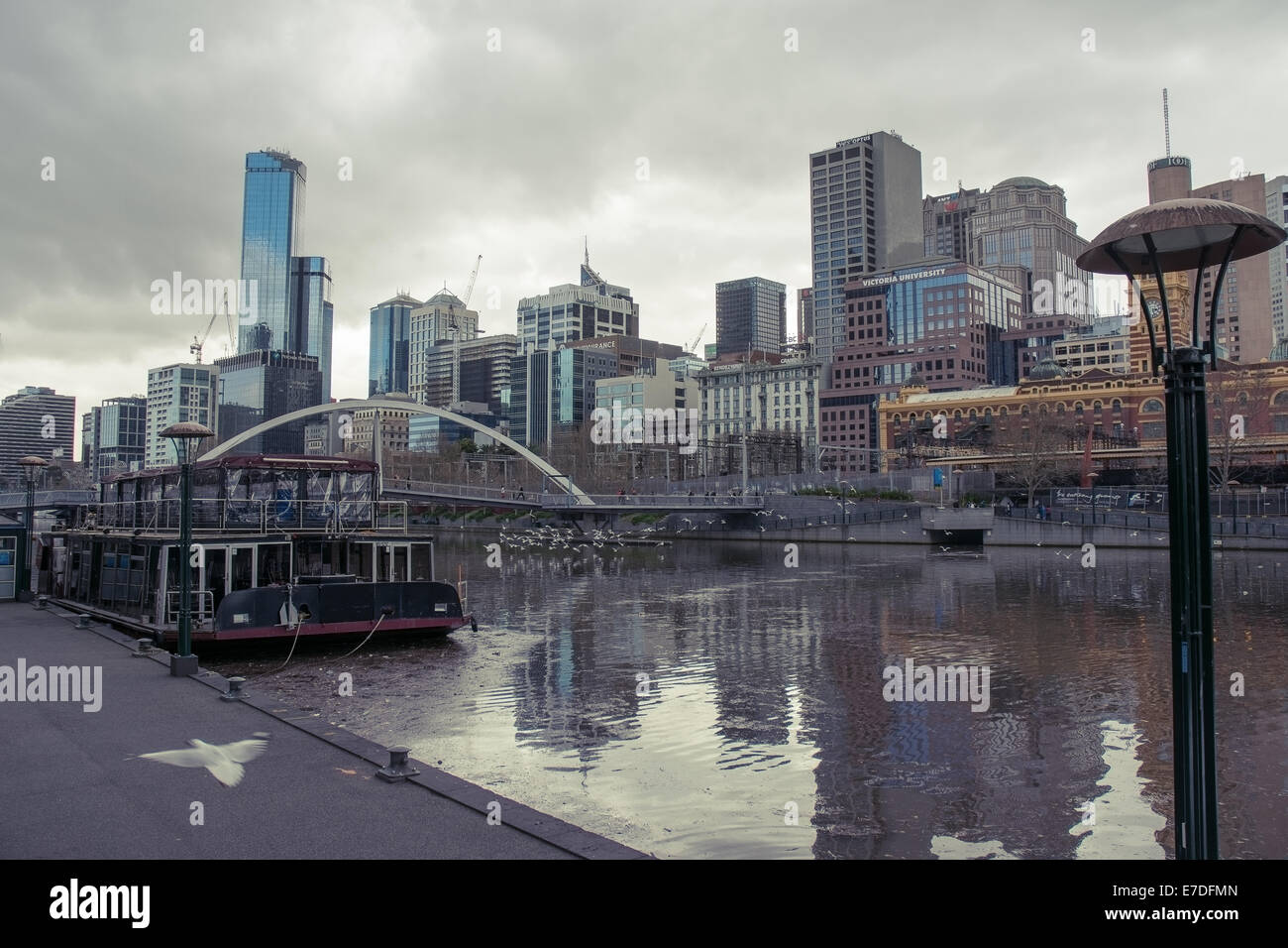 Southbank Promenade Melbourne Australia Stock Photo - Alamy